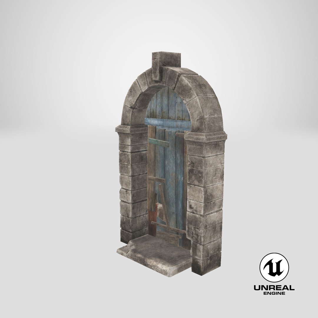 Old medieval door 3D model - TurboSquid 1306558