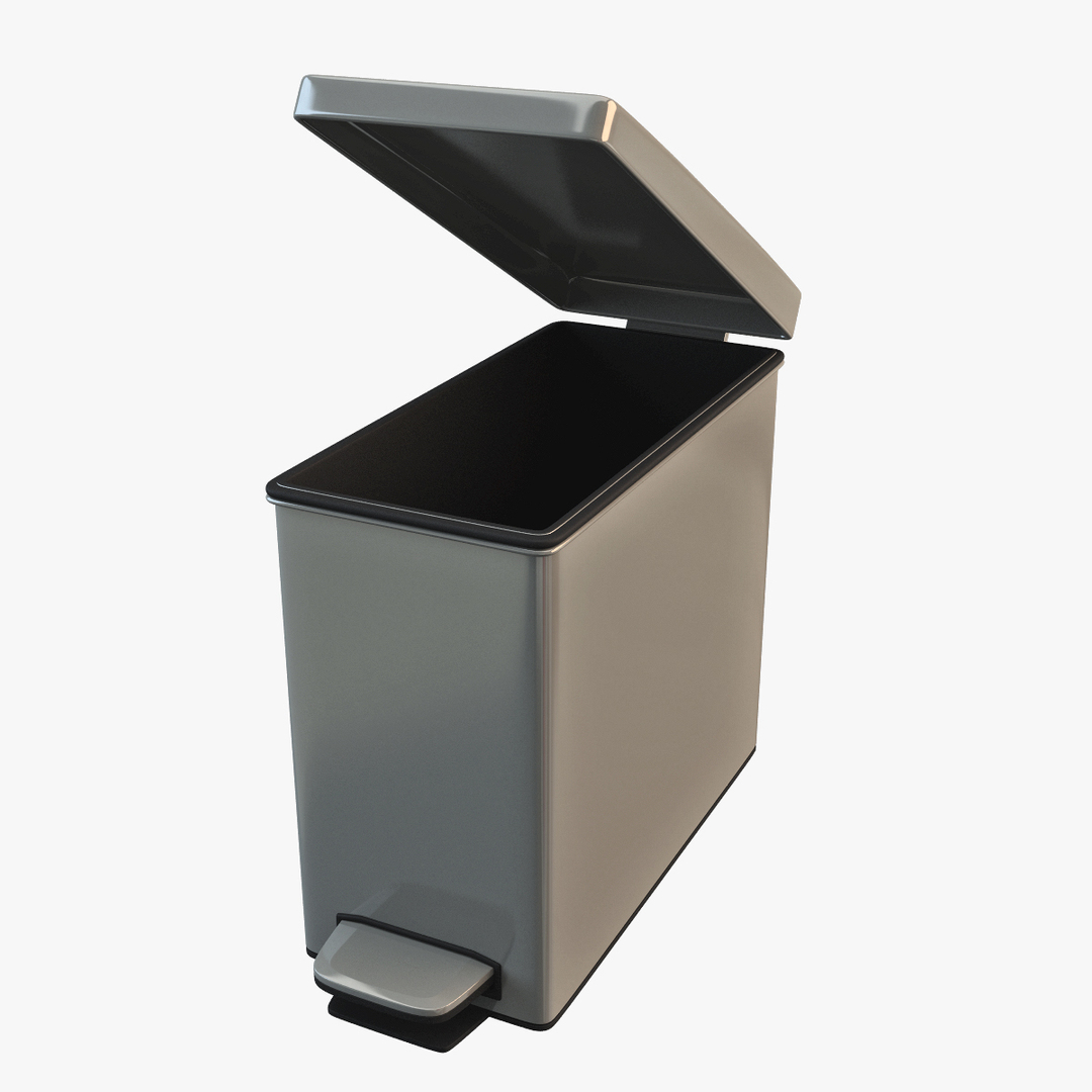 3d step wastebasket