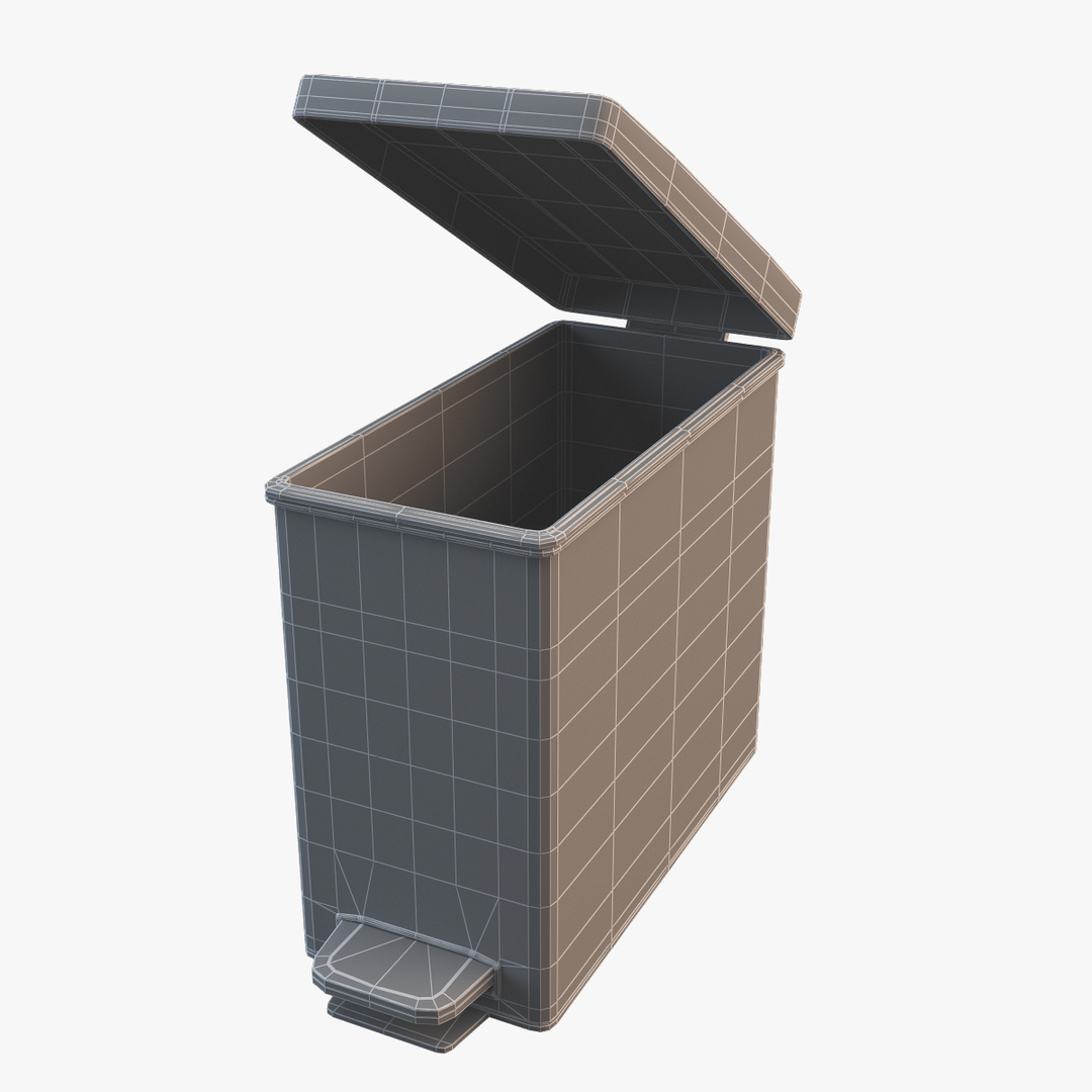 3d step wastebasket