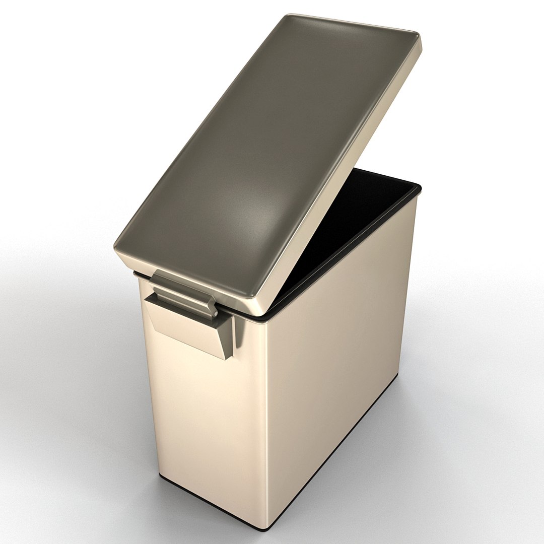 3d step wastebasket