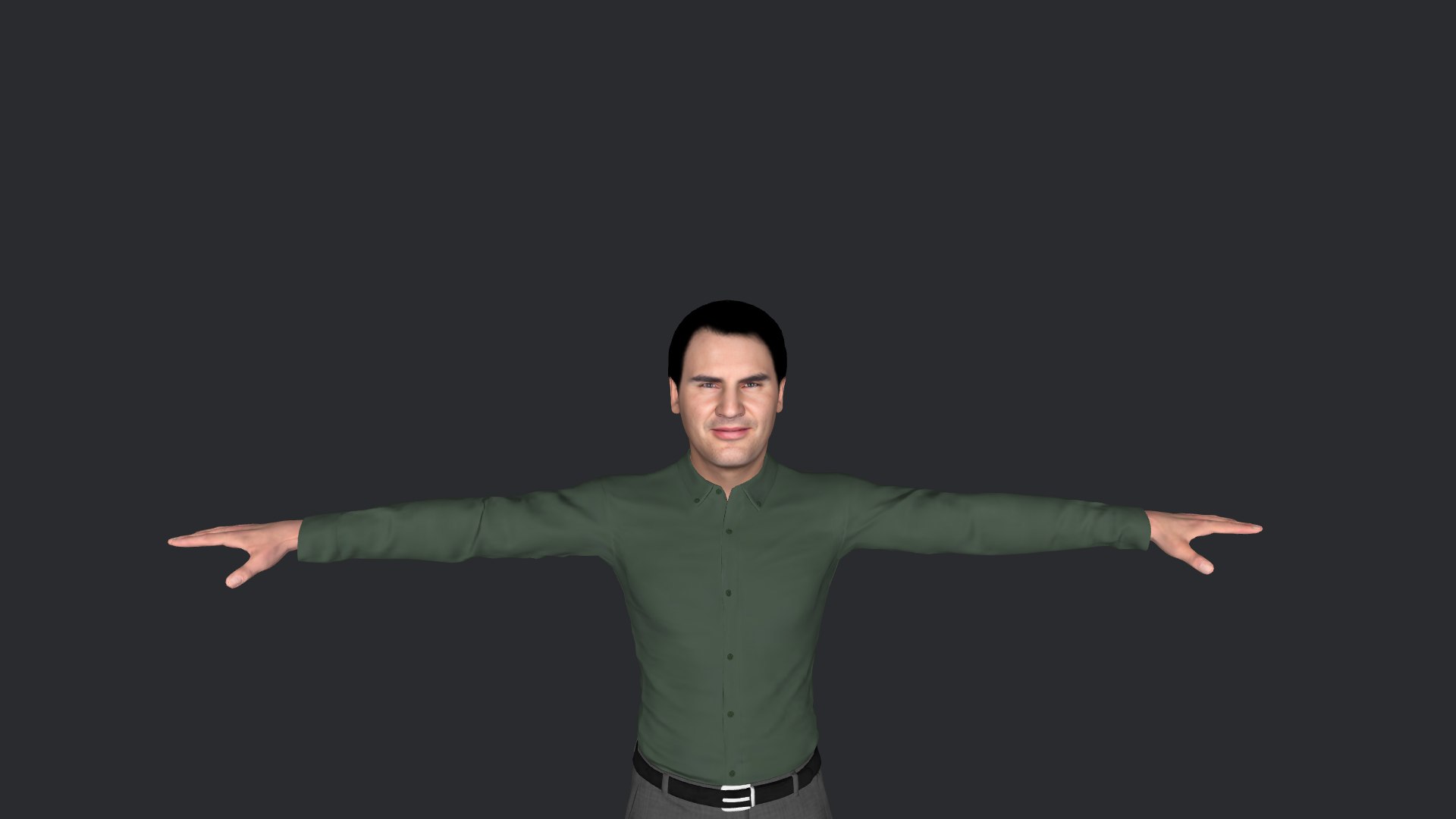 Roger Federer Hyper Realistic Full Body Fully Rigged 3D Character 3D ...