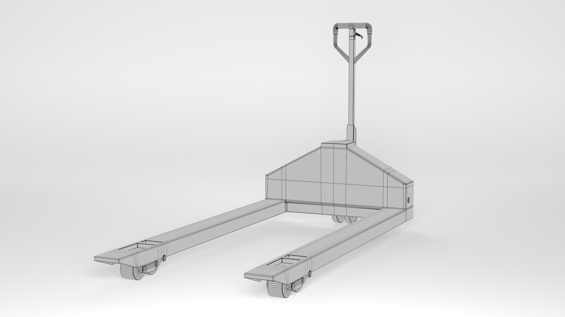 3d Pallet Loader Industrial Hand Brake Pallet Jack Turbosquid 2211439