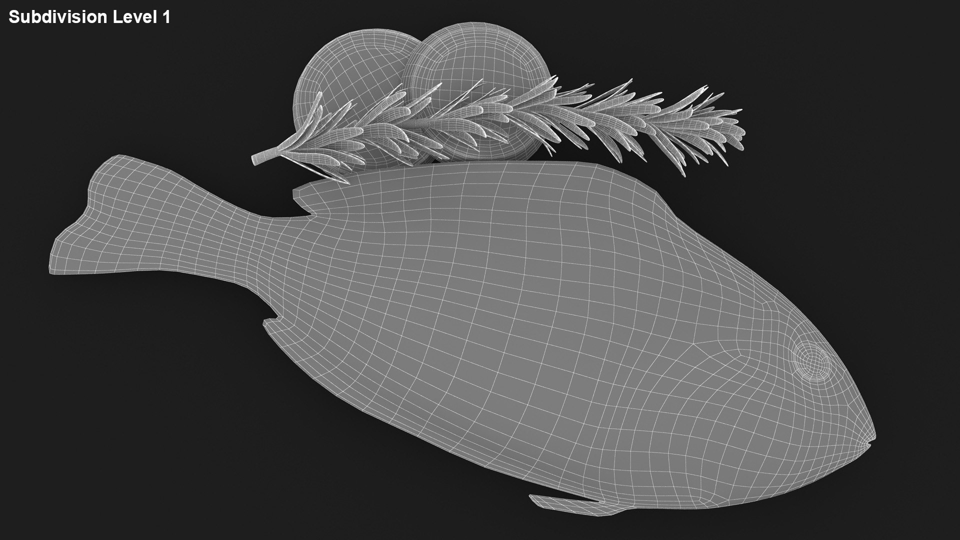 Realistic grilled fish 3D model - TurboSquid 1489578