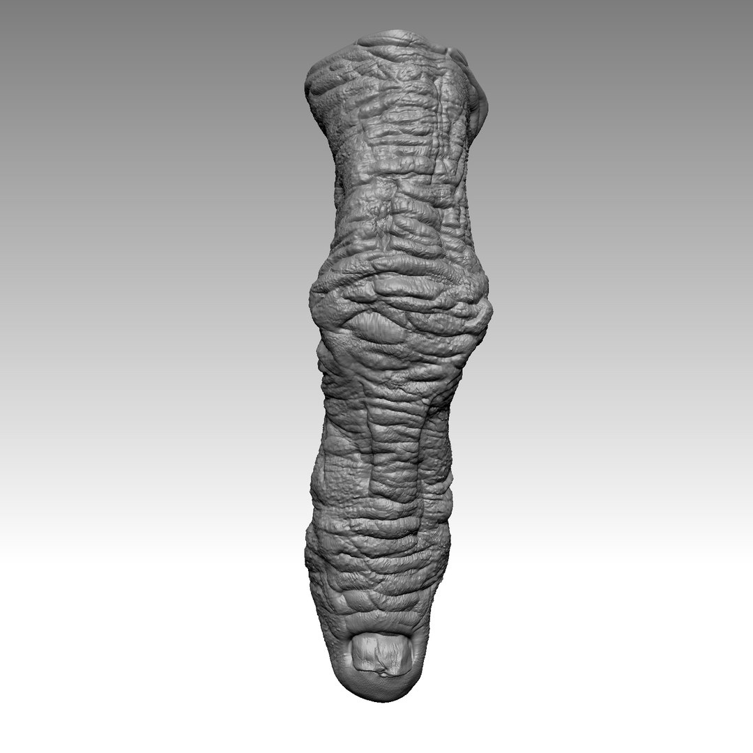 3d model of monster alien finger 2
