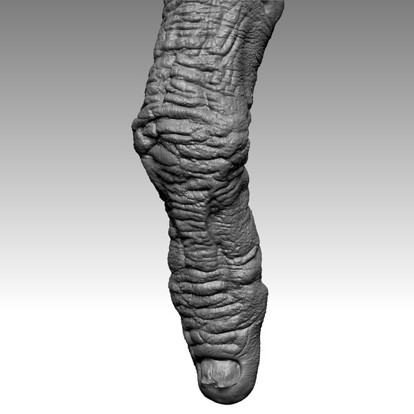 3d model monster alien hand