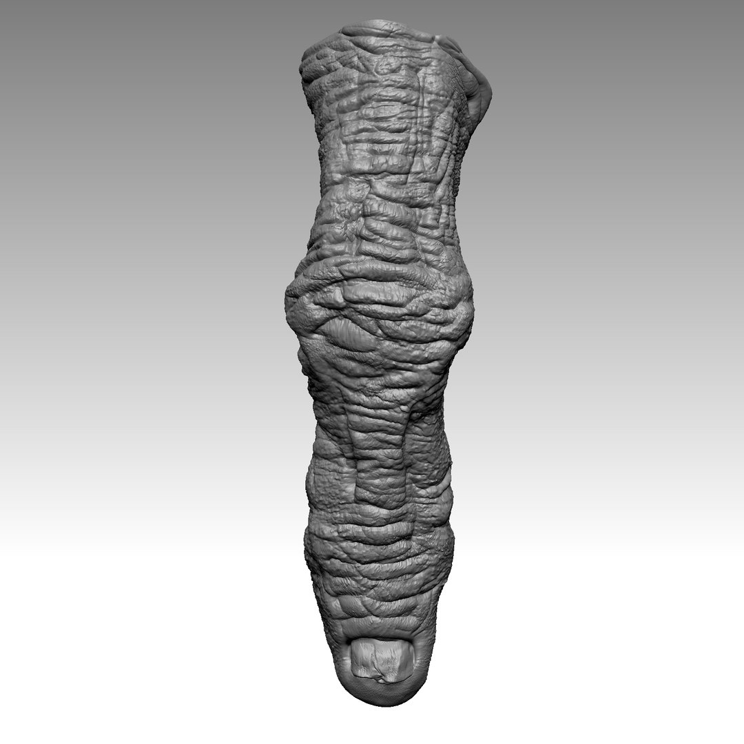3d model of monster alien finger 2