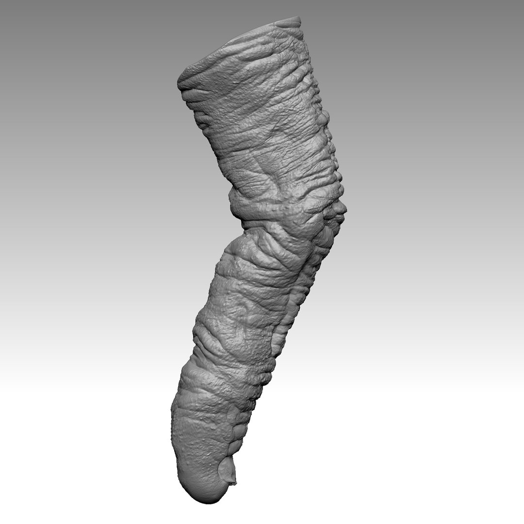 3d model of monster alien finger 2