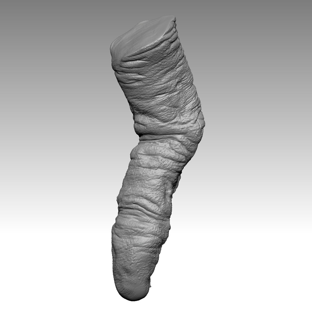3d model of monster alien finger 2