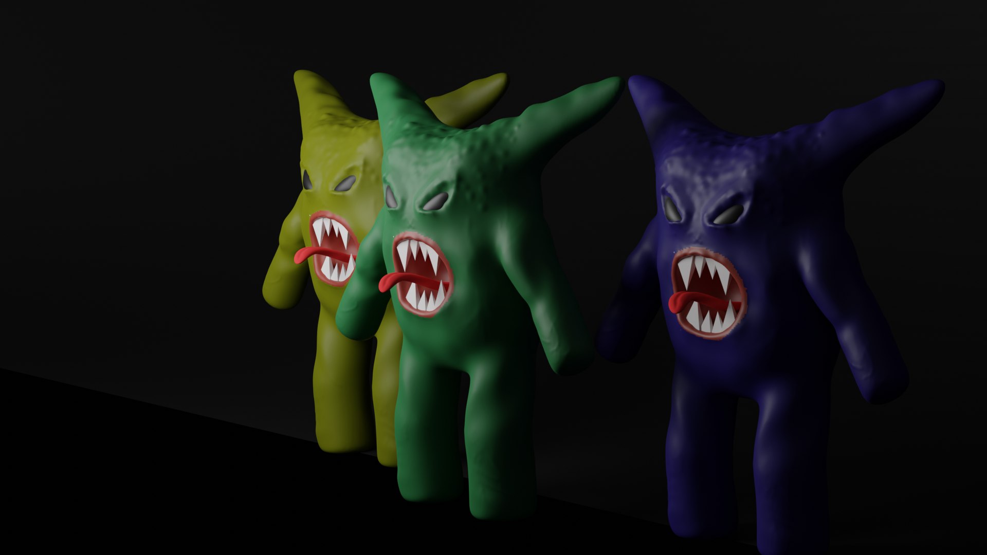Low Poly Monster 3D - TurboSquid 2083361