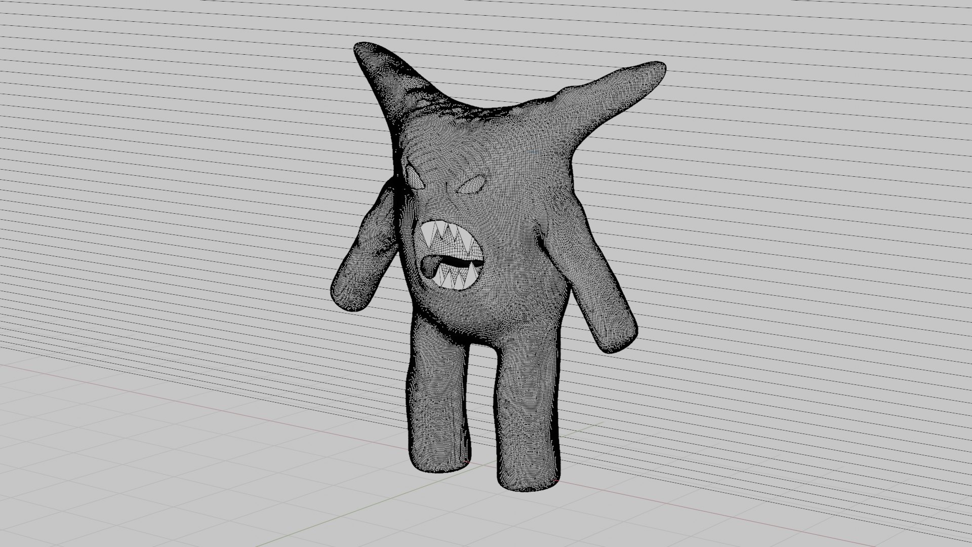 Low Poly Monster 3D - TurboSquid 2083361