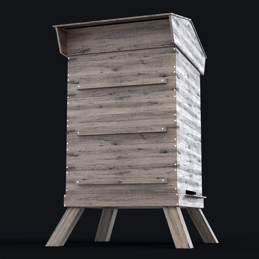 3d Model Beehive Hive Bee