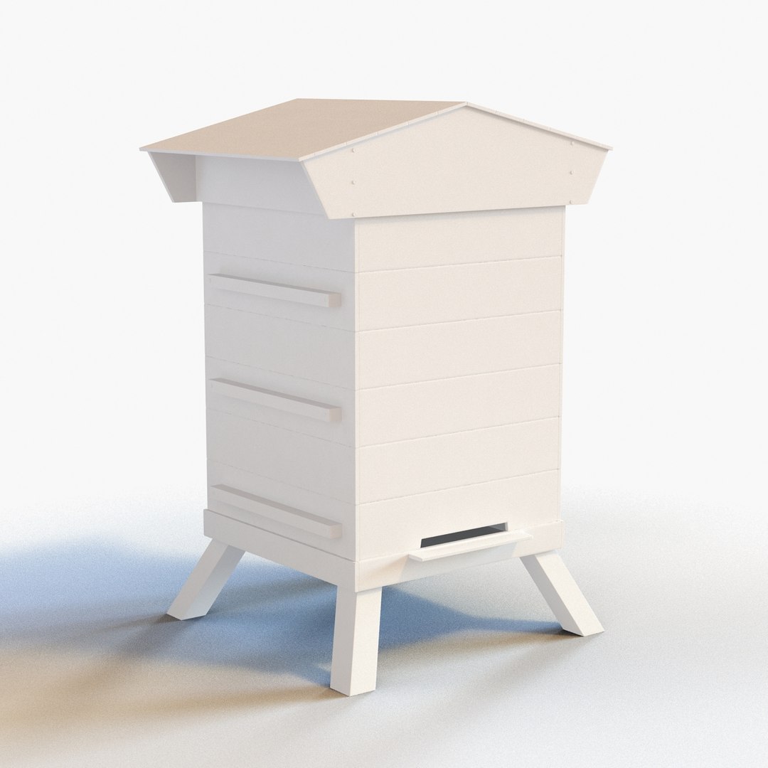 3d Model Beehive Hive Bee
