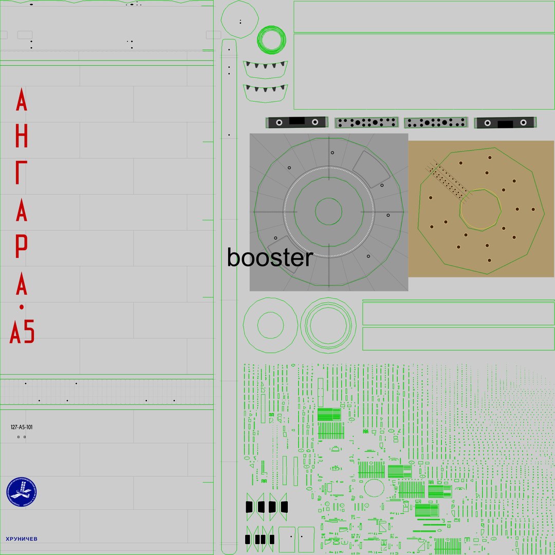 Angara a5 heavy launch vehicle 3D model - TurboSquid 1218891