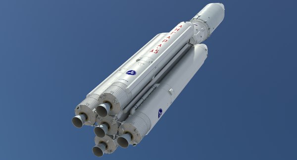 Angara a5 heavy launch vehicle 3D model - TurboSquid 1218891
