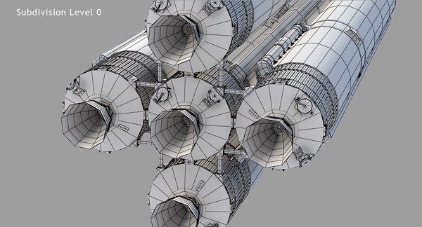 Angara a5 heavy launch vehicle 3D model - TurboSquid 1218891