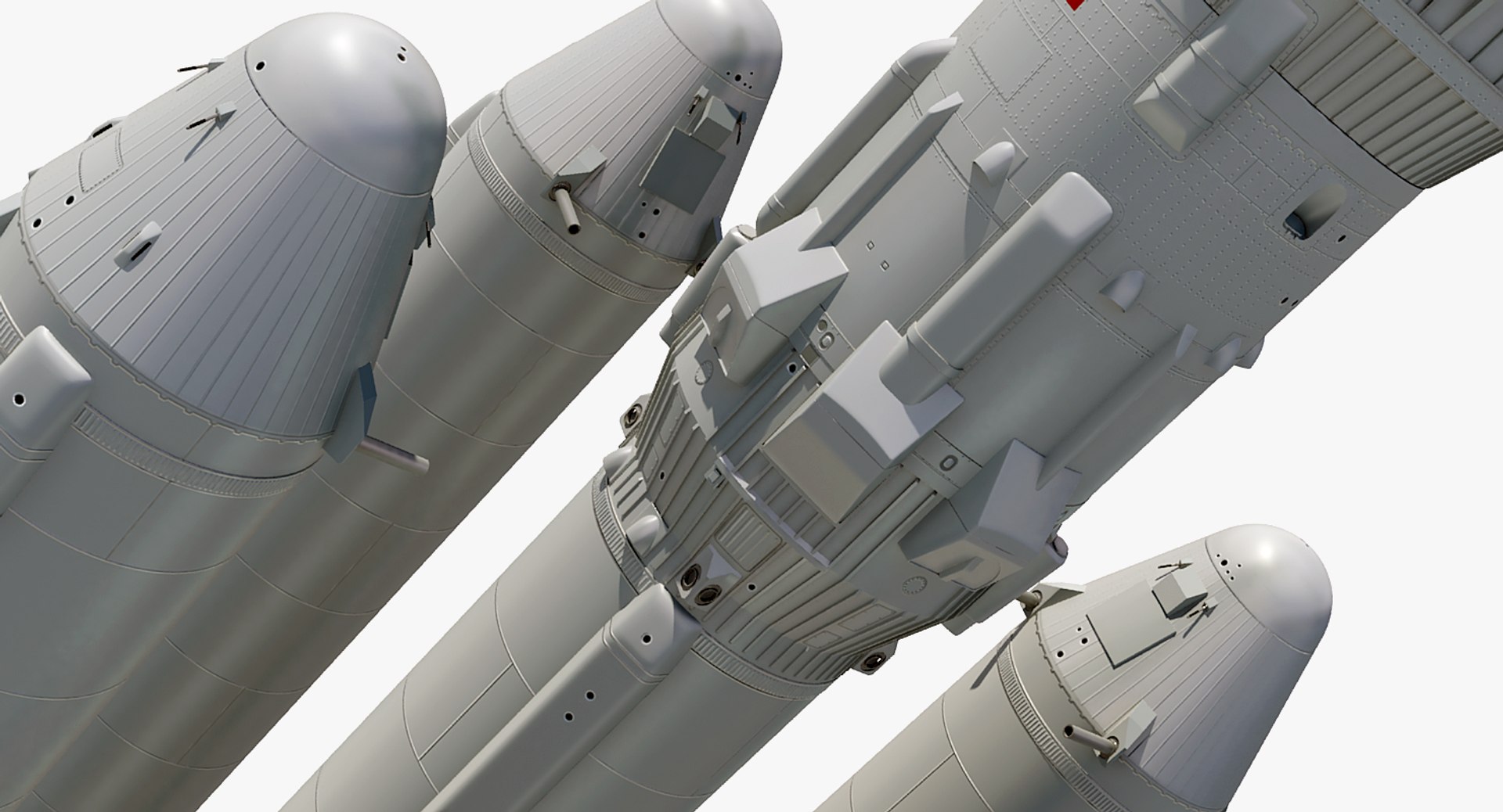 Angara a5 heavy launch vehicle 3D model - TurboSquid 1218891