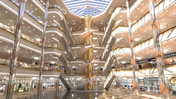 Mall Atrium 3D - TurboSquid 1952396