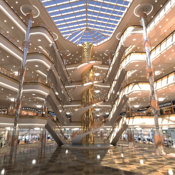 Mall Exterior 3D model - TurboSquid 1753858