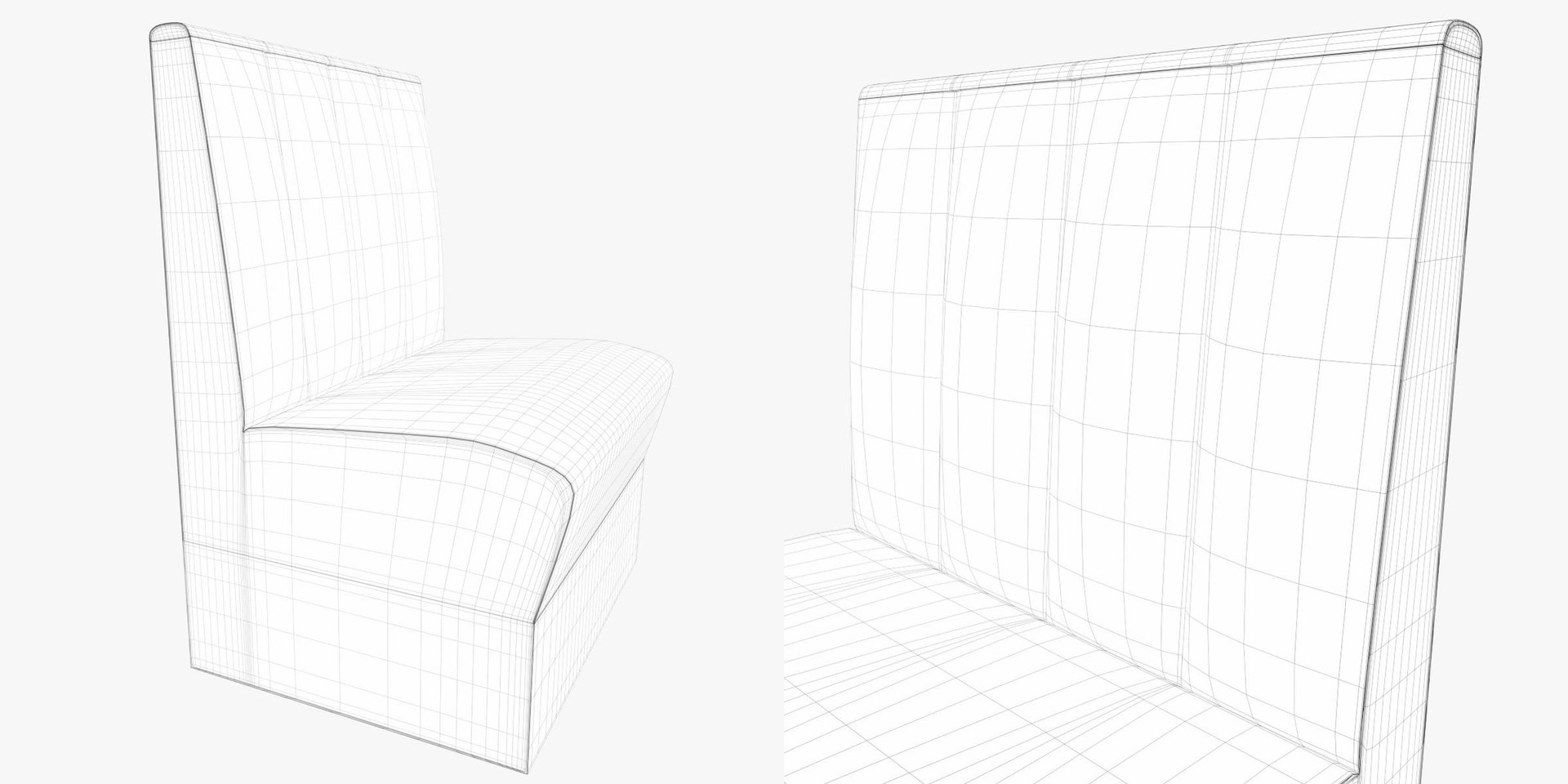 Single Seat Diner Bank Couch 3D Model - TurboSquid 1937007