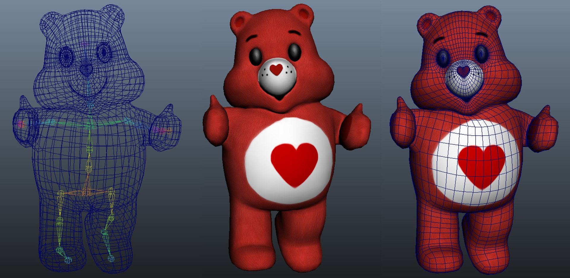 3d Care Bear Model