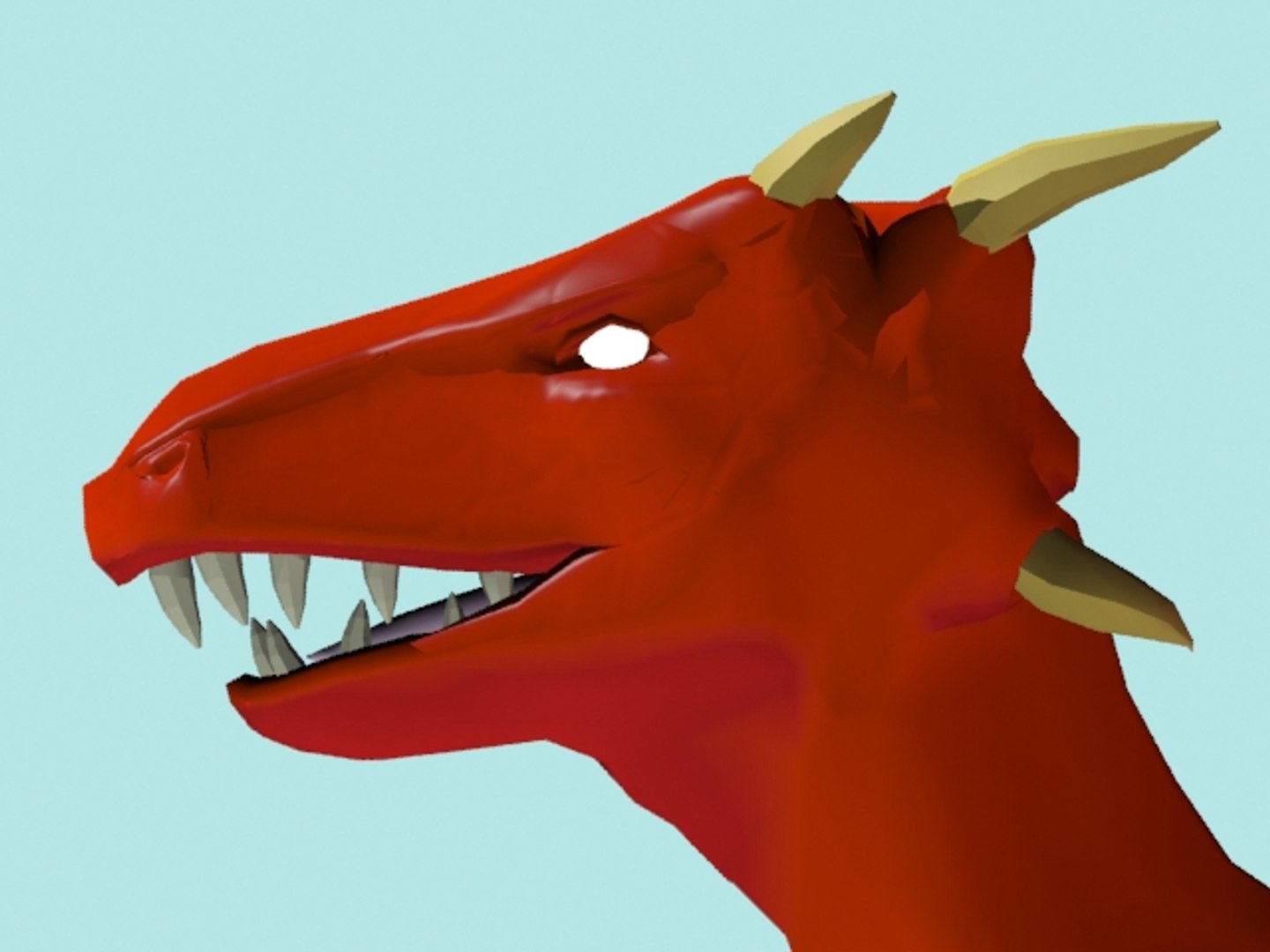 3d red dragon