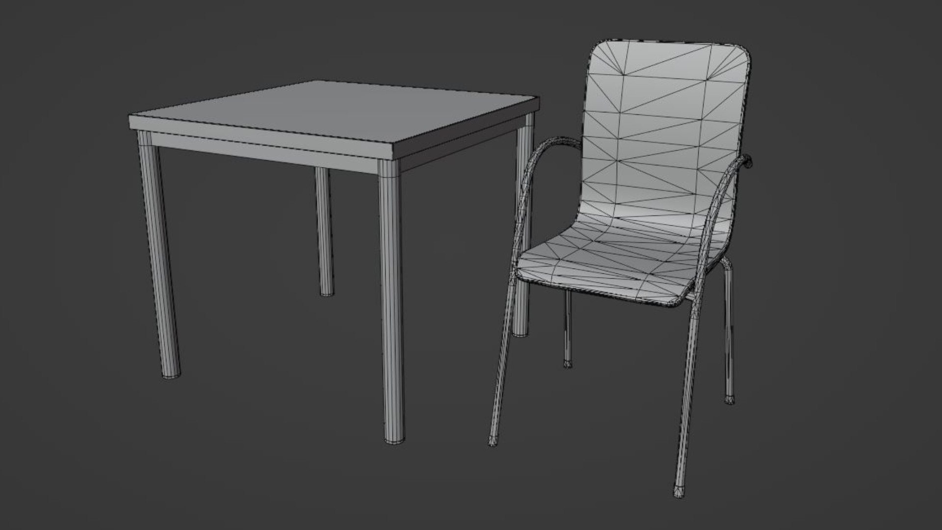 3D Hospital Table And Chair - TurboSquid 2241242