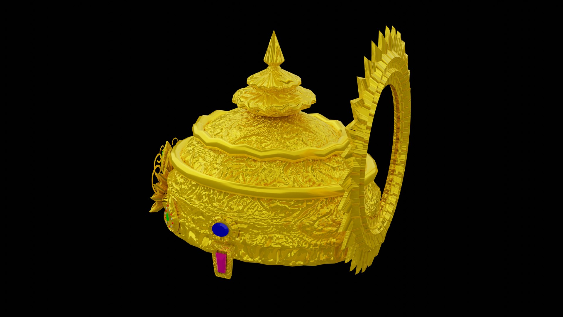 Ancient Indian Crown 3D Model - TurboSquid 1733220