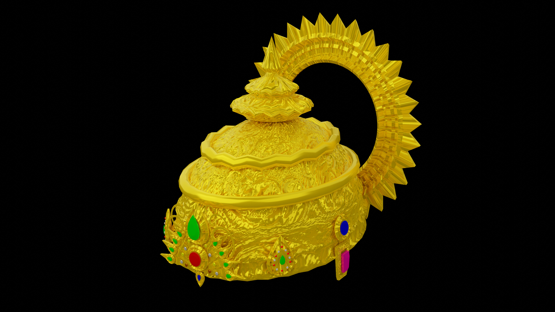 Ancient Indian Crown 3D model - TurboSquid 1733220