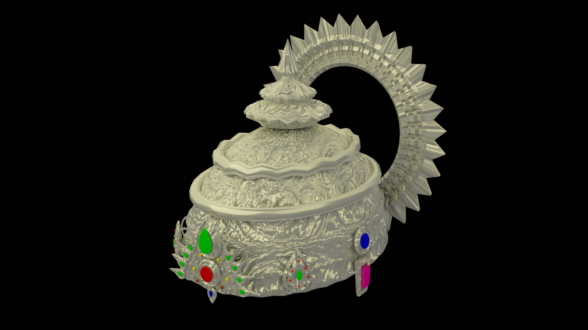 Ancient Indian Crown 3D Model - TurboSquid 1733220