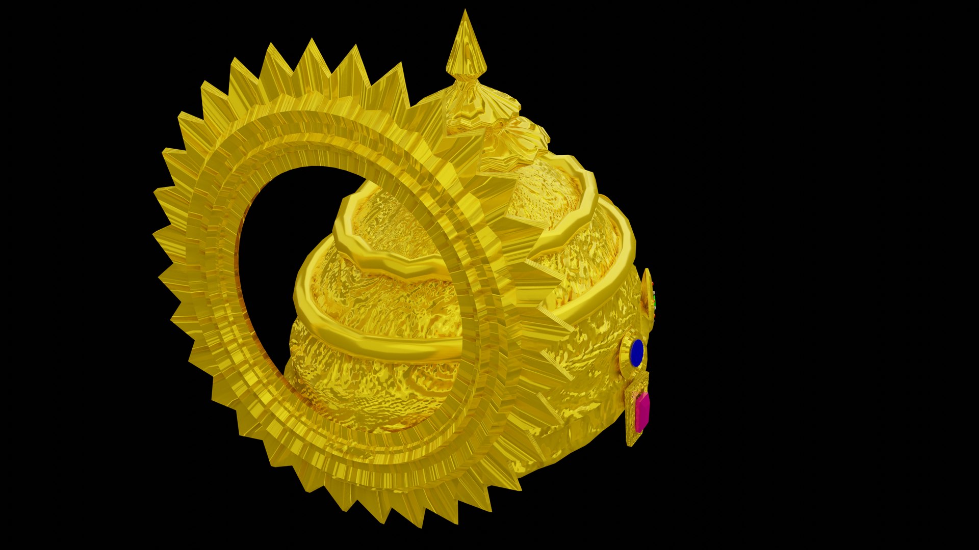 Ancient Indian Crown 3D Model - TurboSquid 1733220