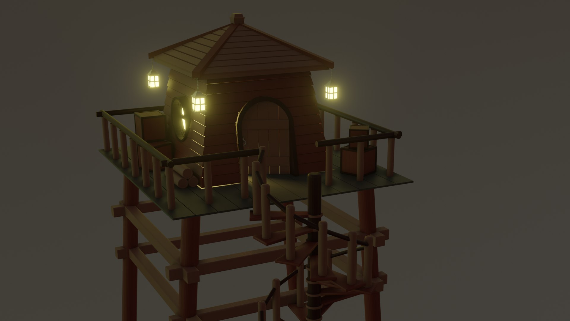 3D Forest House Model - TurboSquid 2262839
