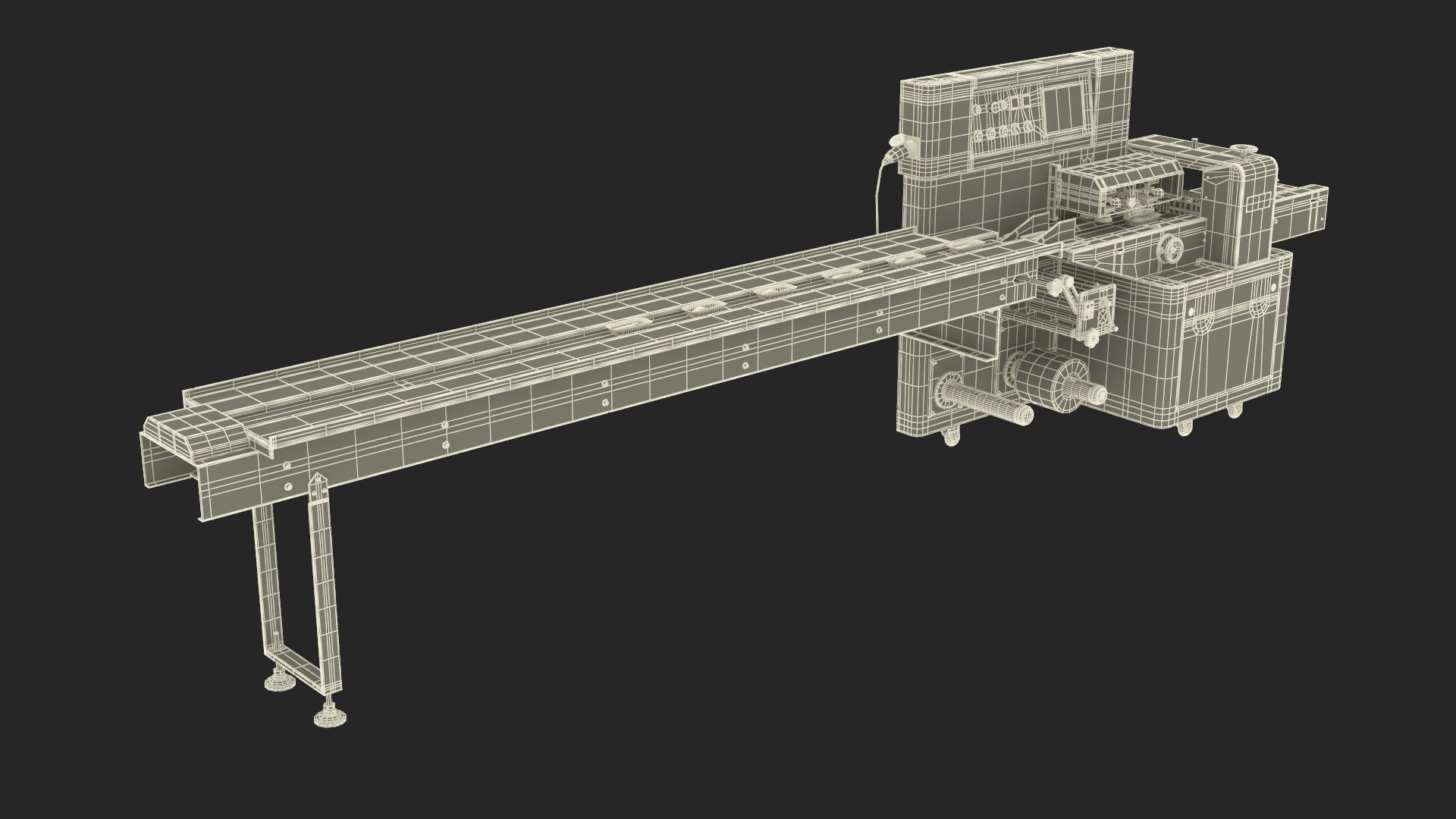 3D Seafood Processing And Packaging Conveyor Model - TurboSquid 2411109