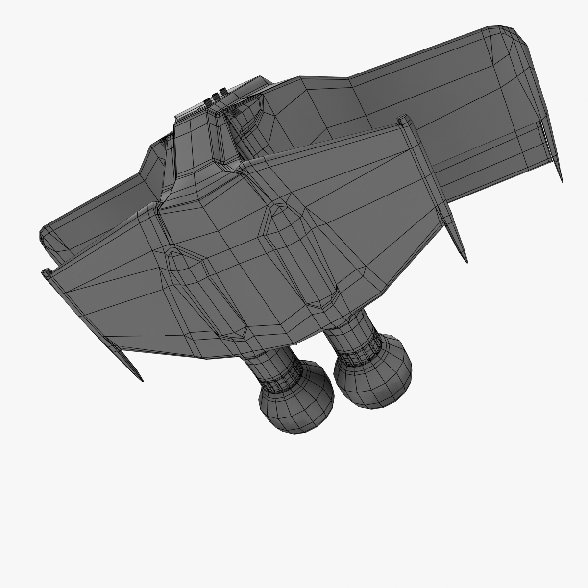 3d space ship spaceship model