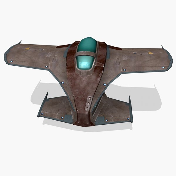 3d space ship spaceship model