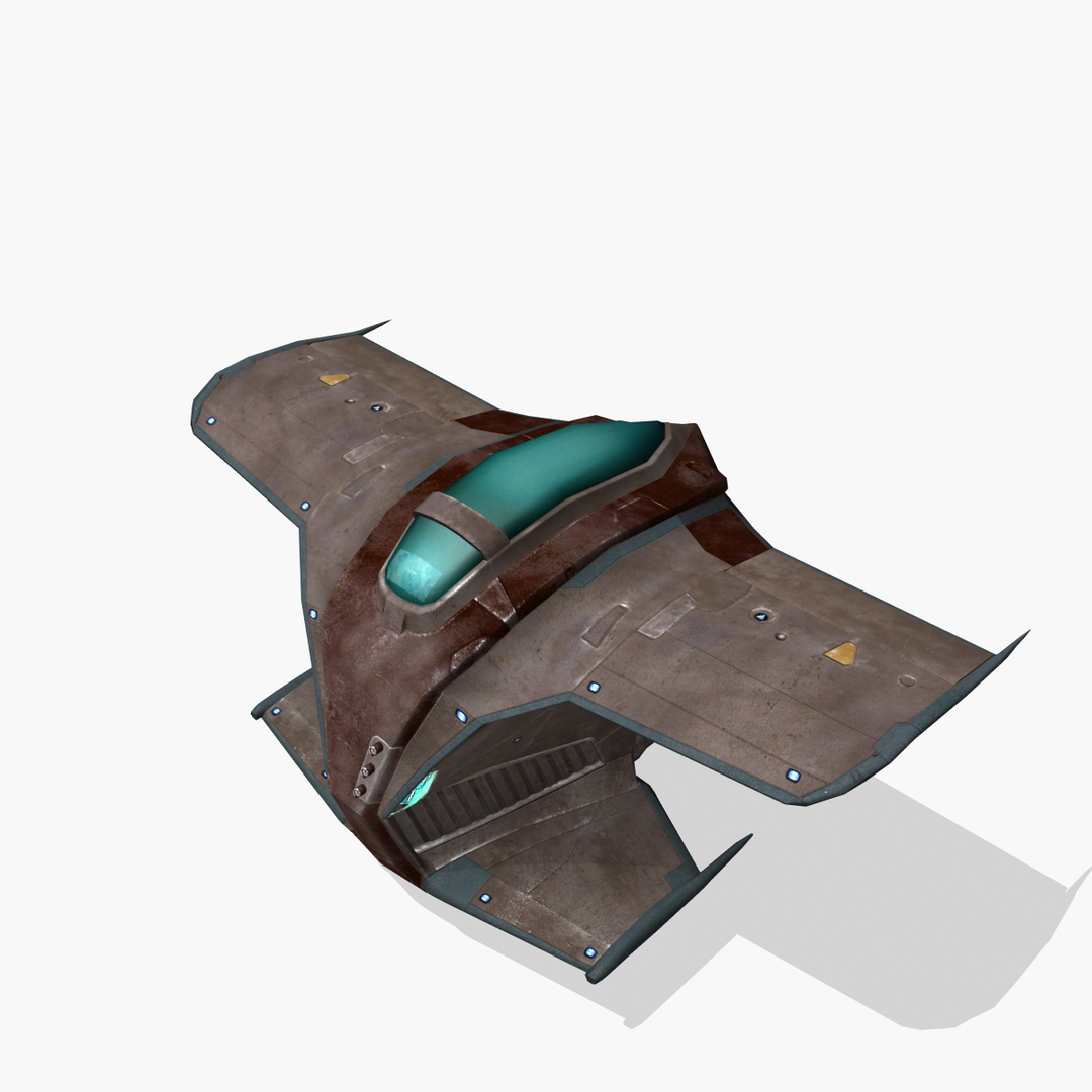 3d space ship spaceship model