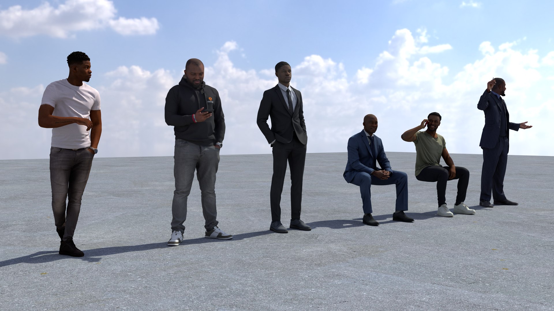 3D Lot Of People 10 - TurboSquid 2355376