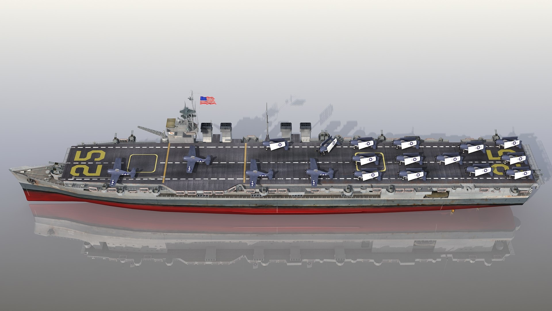 3D USS Cowpens CVL-25 Independence-class Aircraft Carrier Model ...