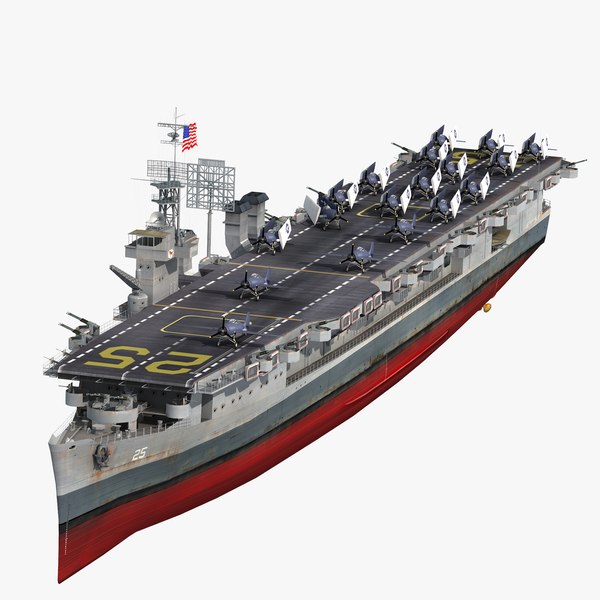 USS Cowpens CVL-25 Independence-class aircraft carrier 3D 모델 ...