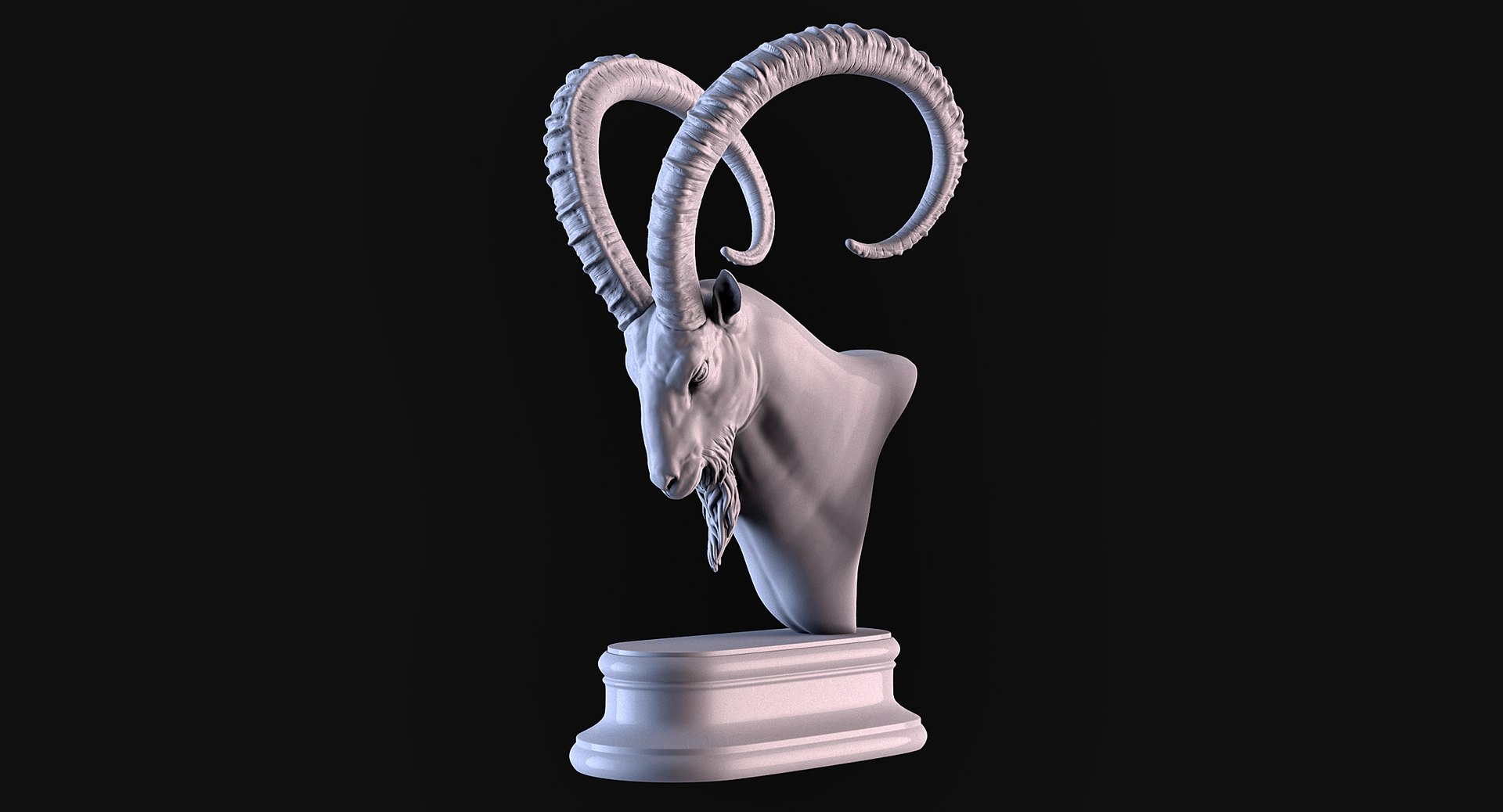 Ibex Head 3D Model - TurboSquid 1974741