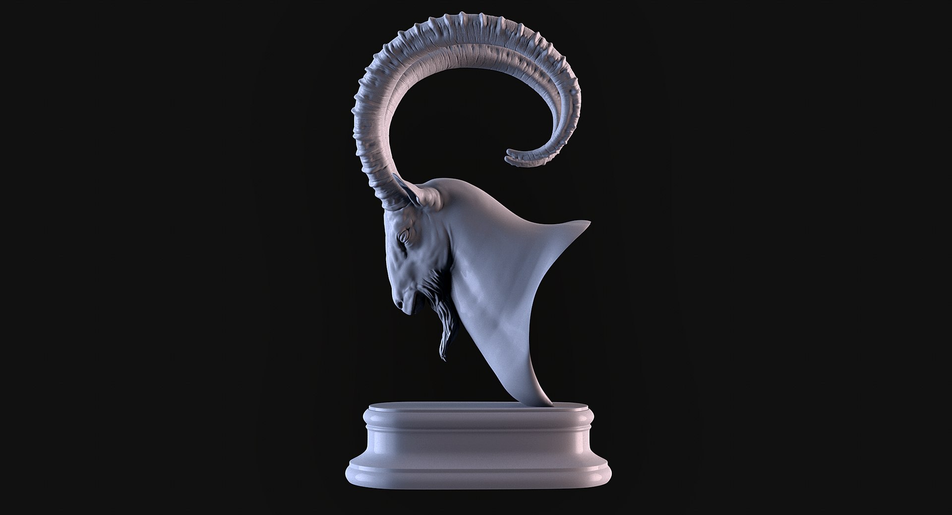 Ibex Head 3D Model - TurboSquid 1974741