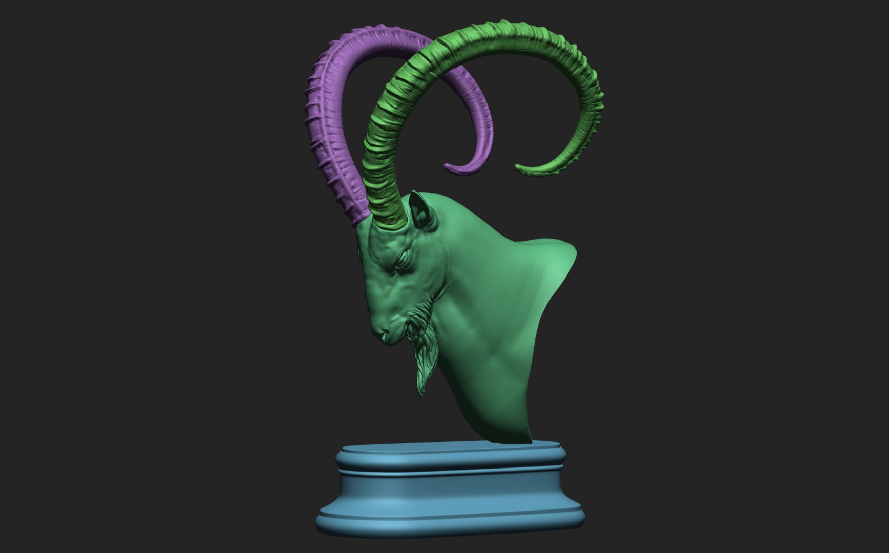 Ibex Head 3D Model - TurboSquid 1974741