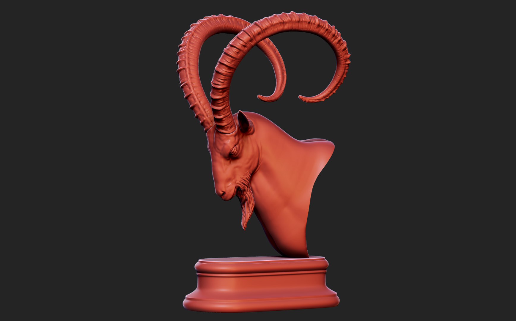 Ibex Head 3D Model - TurboSquid 1974741