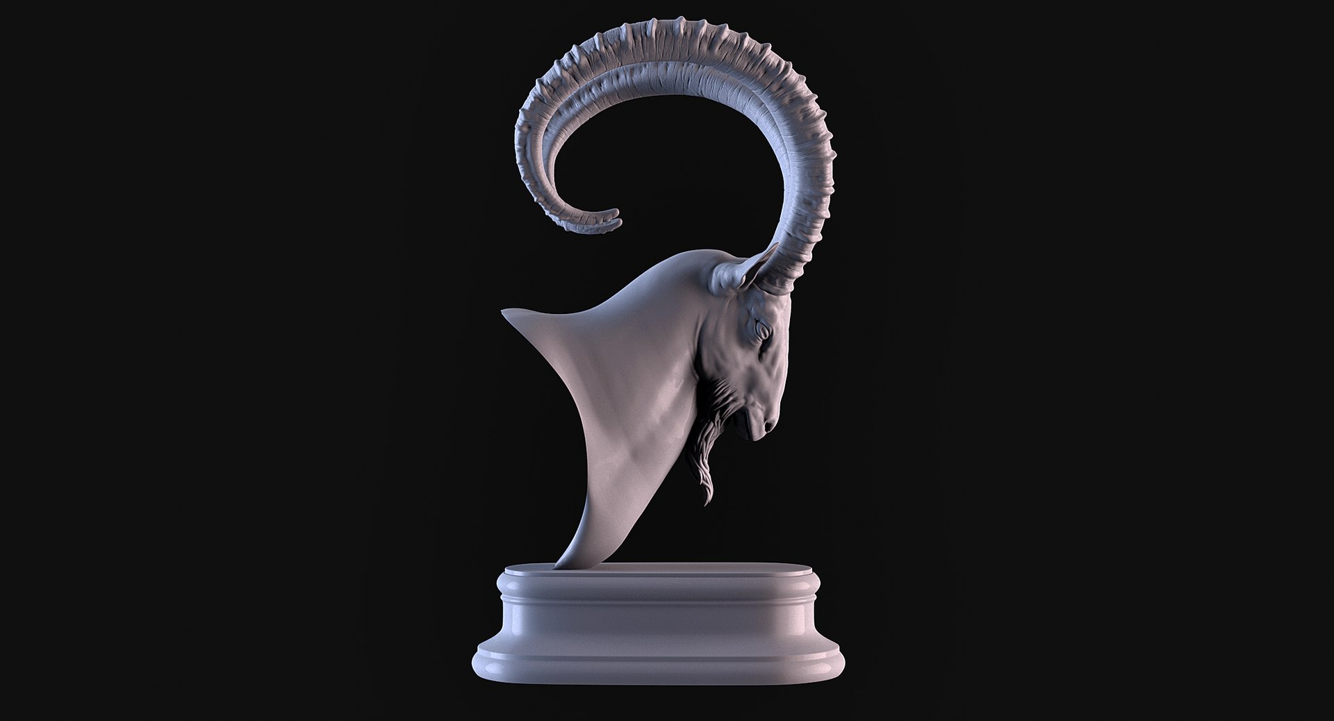 Ibex Head 3D Model - TurboSquid 1974741