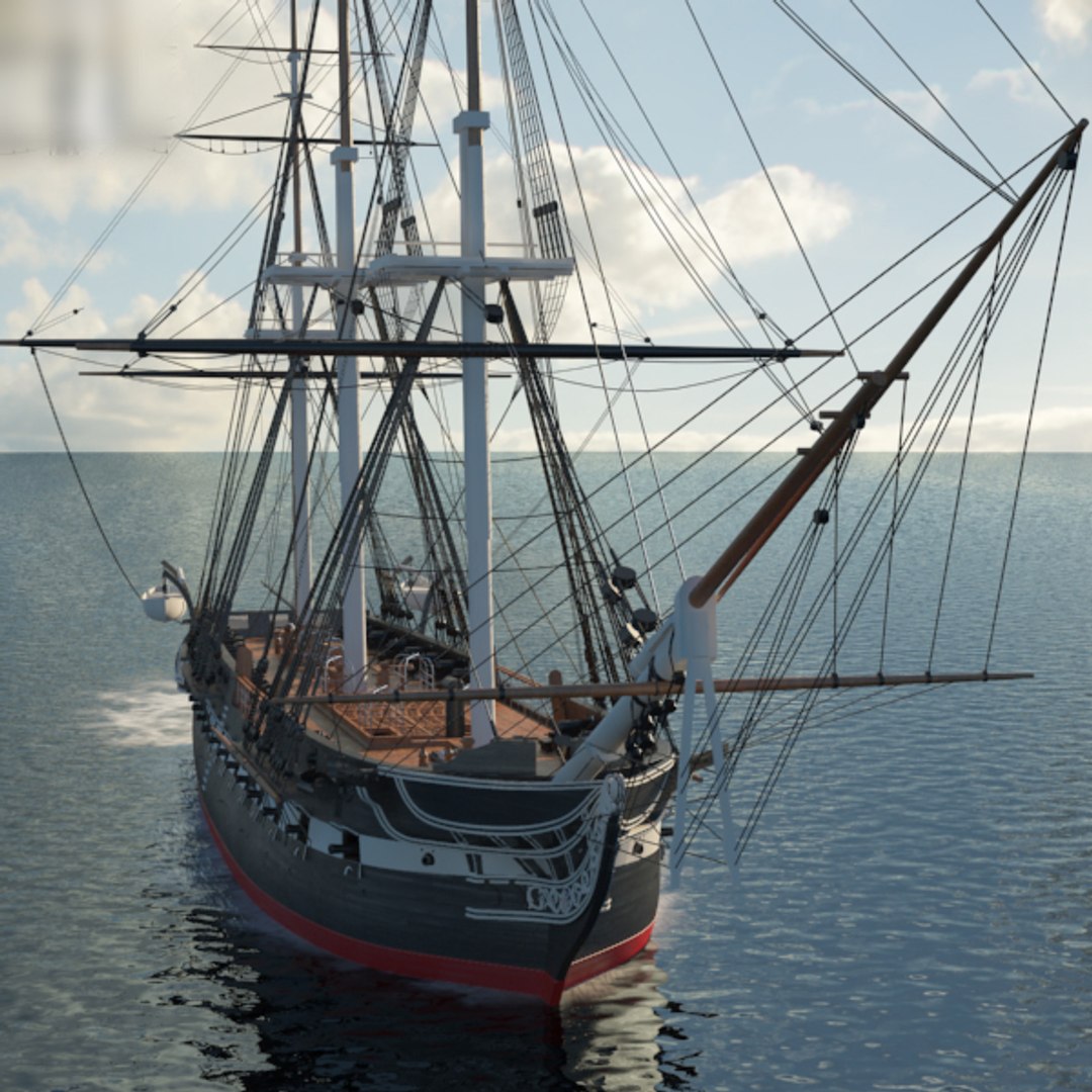 Uss constitution 3D model - TurboSquid 1412846