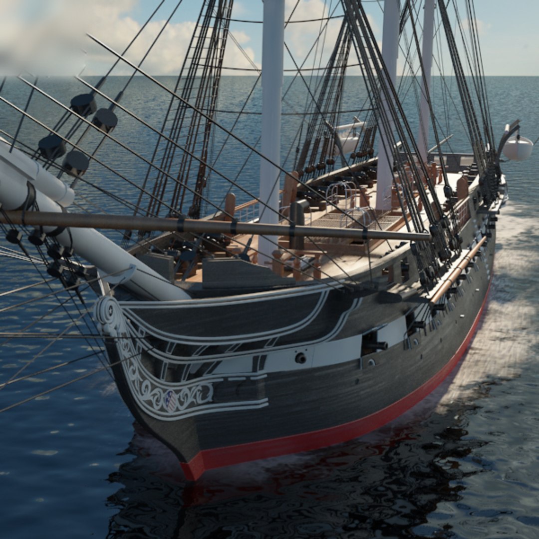 Uss constitution 3D model - TurboSquid 1412846