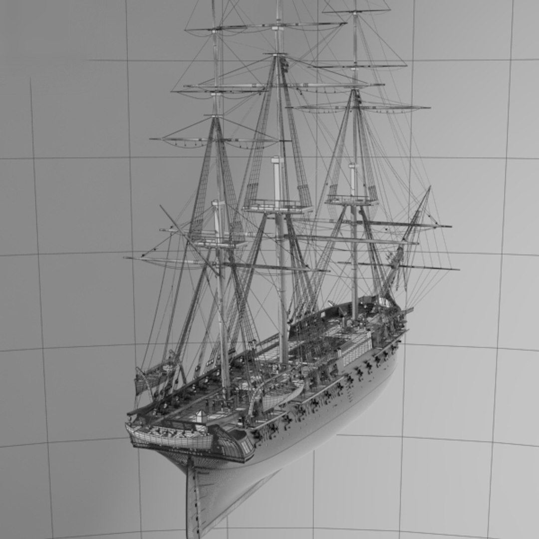 Uss constitution 3D model - TurboSquid 1412846
