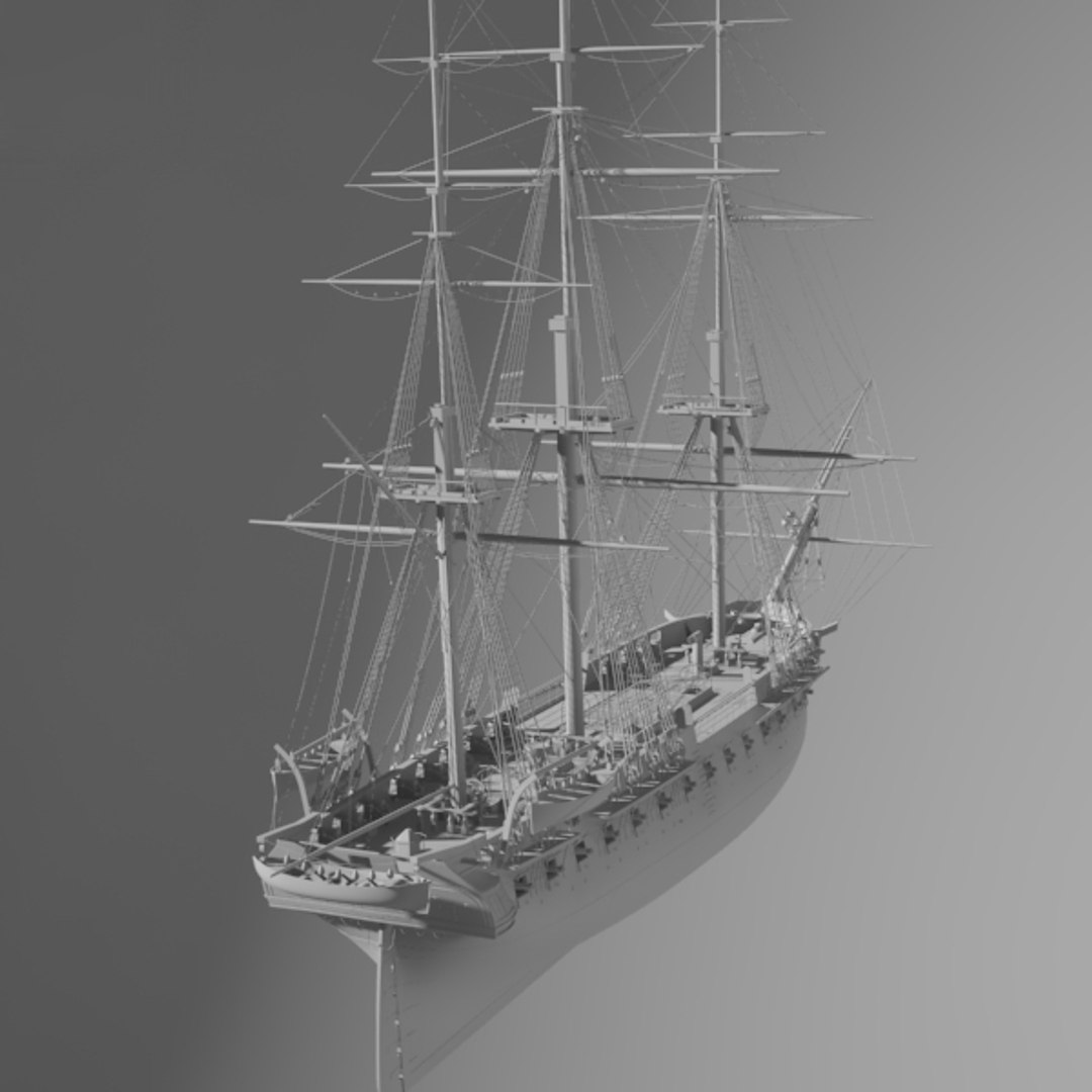Uss constitution 3D model - TurboSquid 1412846