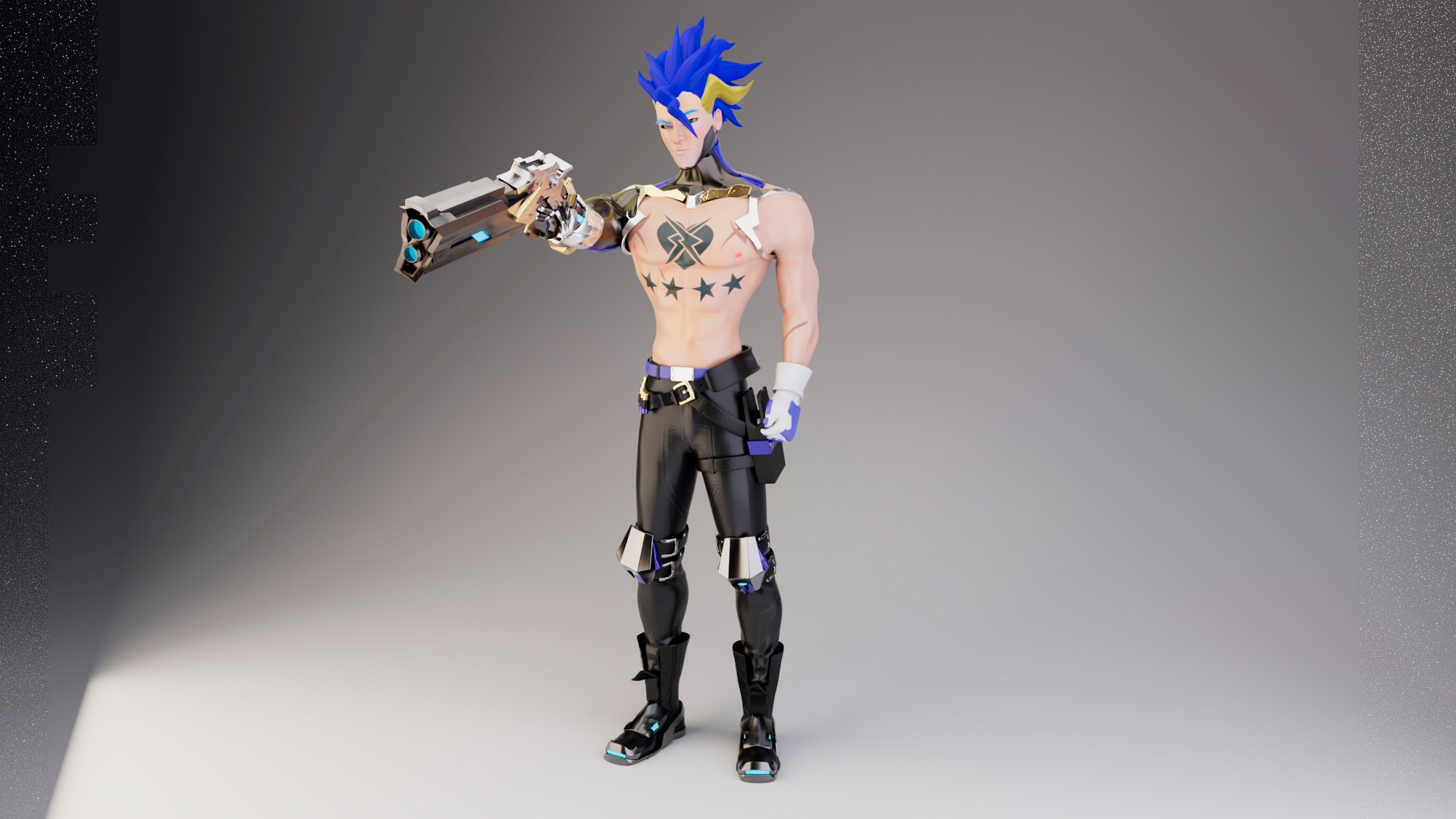 Cyberpunk Character Rig 3D - TurboSquid 2279079