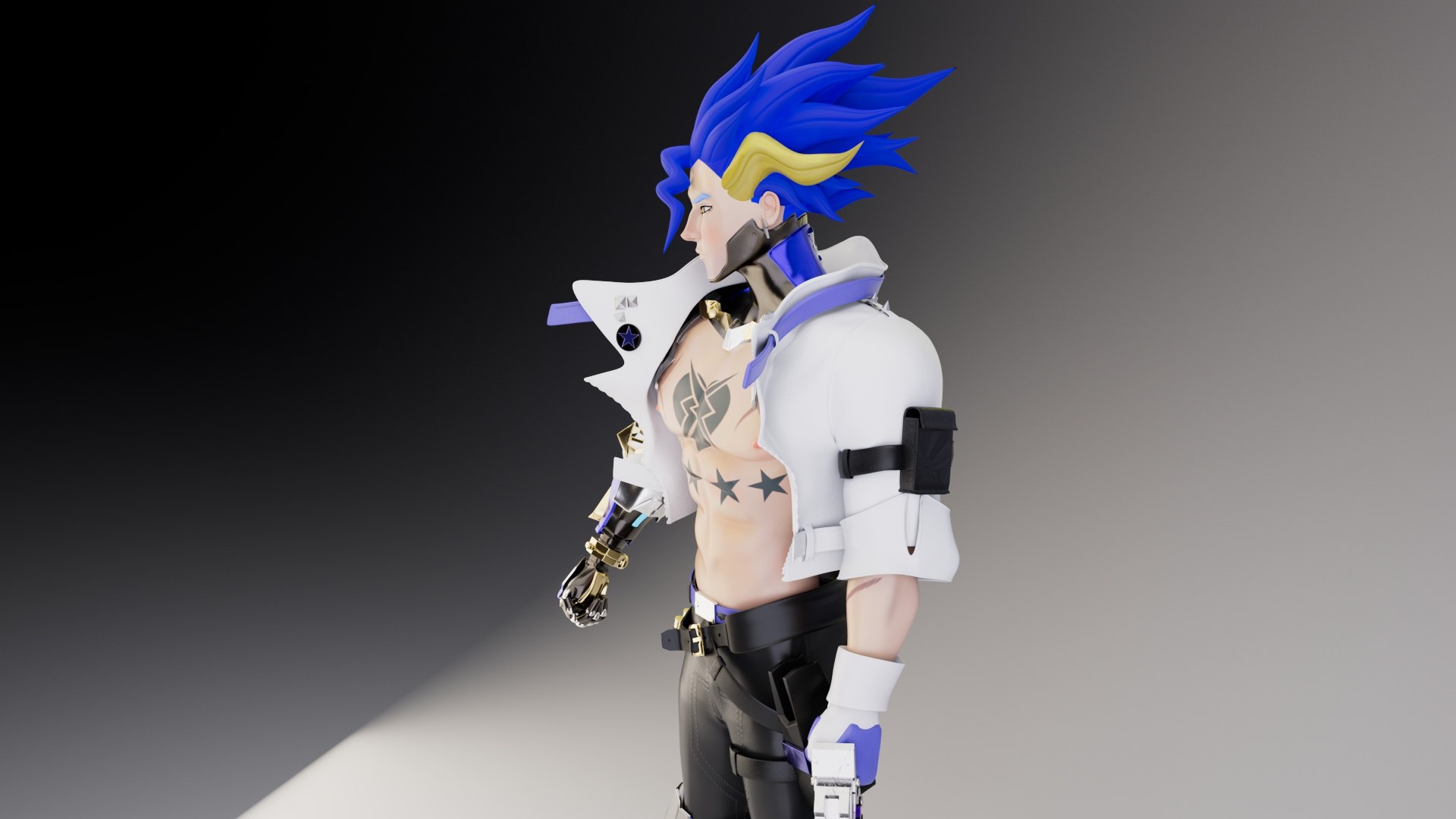 Cyberpunk Character Rig 3D - TurboSquid 2279079
