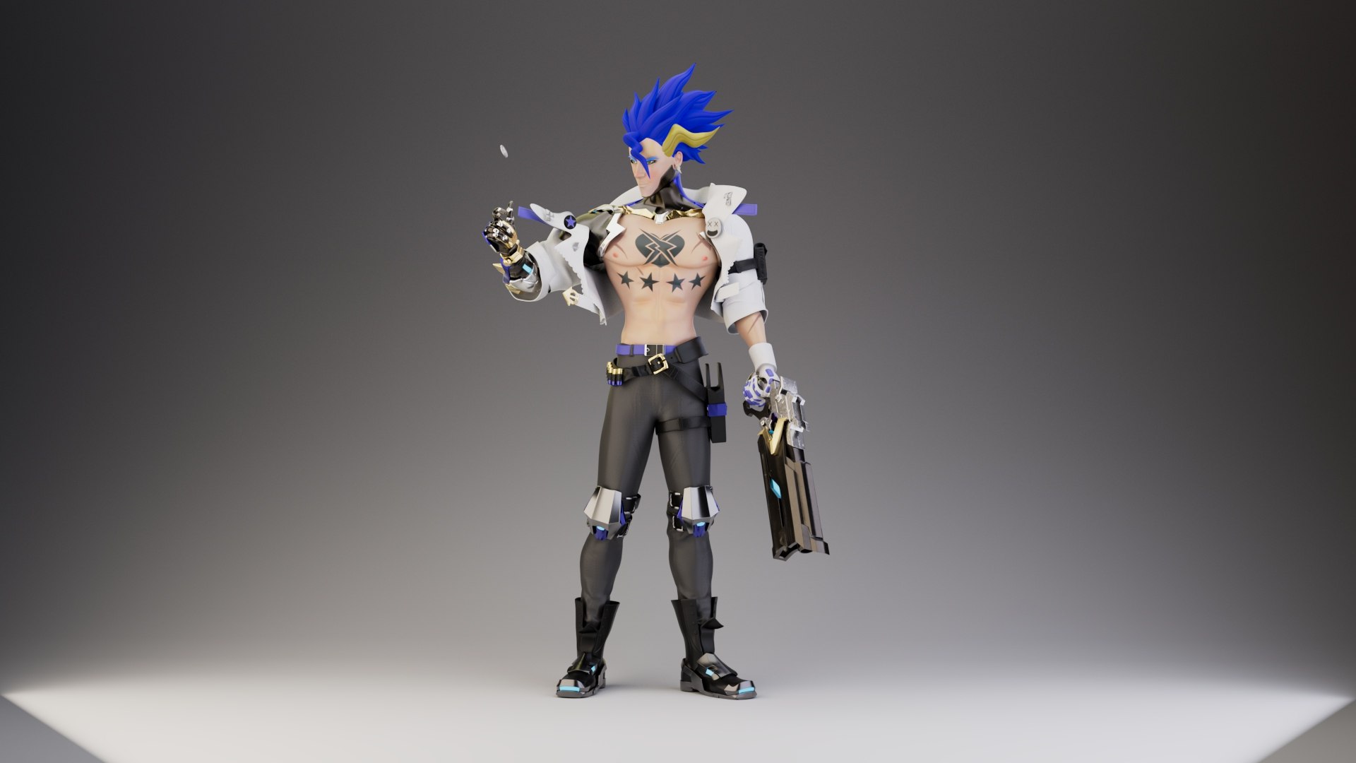 Cyberpunk Character Rig 3D - TurboSquid 2279079